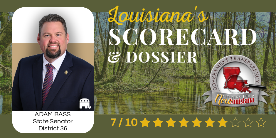 Adam Bass - Senator Score 7/10