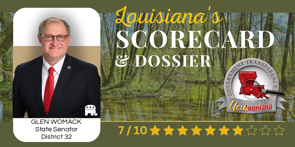 Glen Womack - Senator Score 7/10
