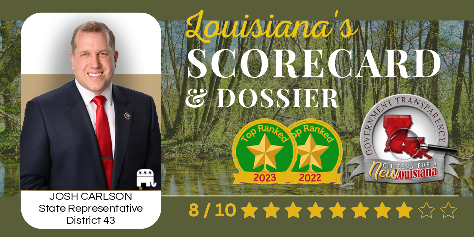Josh Carlson - Legislature Score 8/10