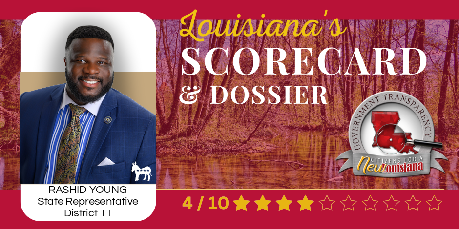 Rashid Young - Legislator Score 4/10