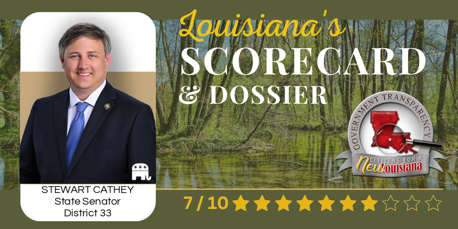 Stewart Cathey - Senator Score 7/10