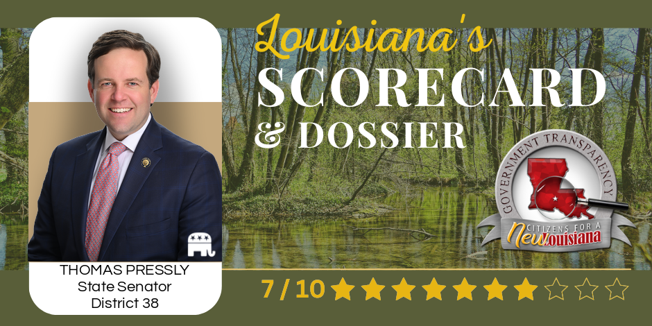 Thomas Pressly - Senator Score 7/10